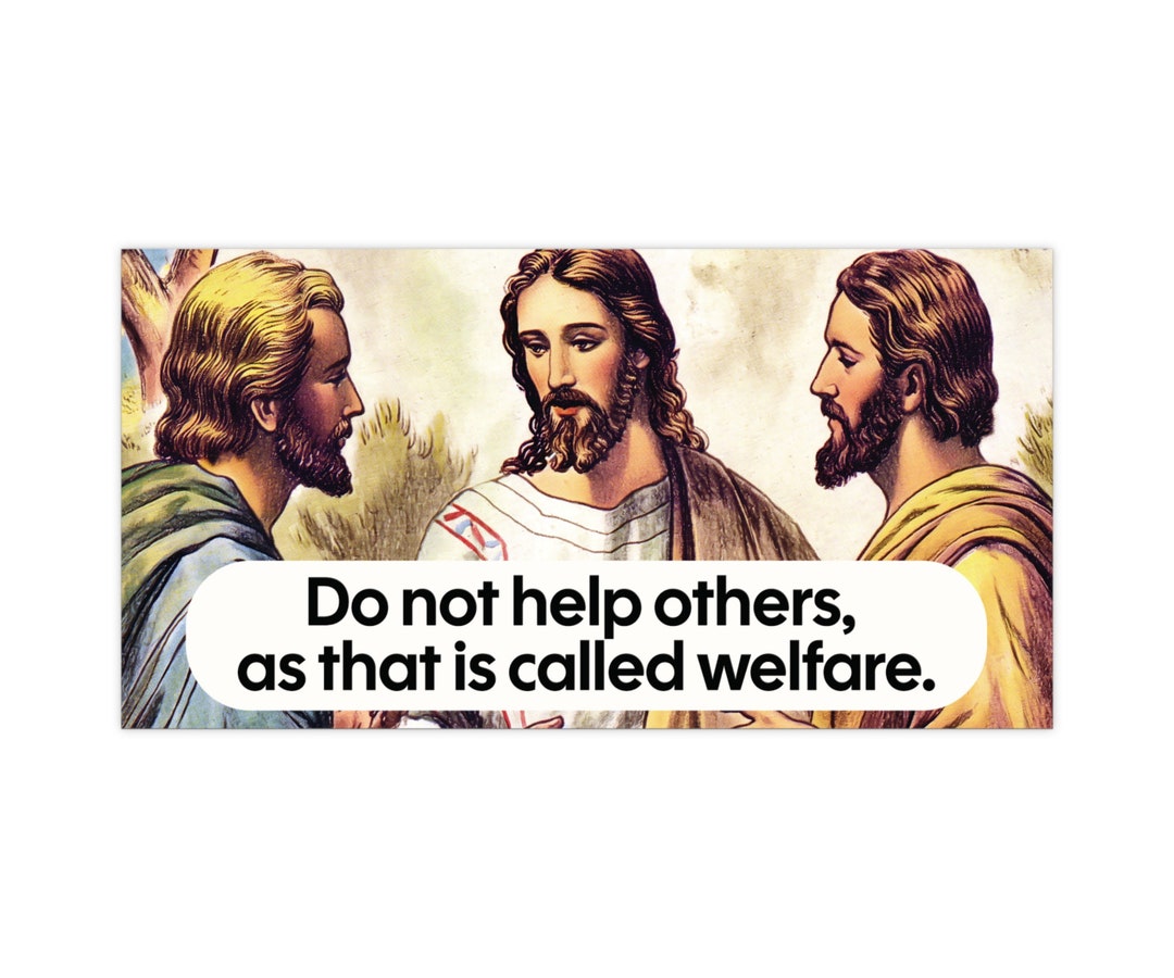 Republican Jesus Bumper Sticker, Sarcastic Vinyl Car Decal, Anti ...