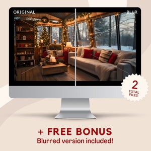 1 RV Tiny Home Christmas Zoom Background and Virtual Backdrop - Etsy