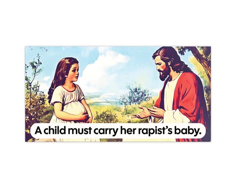 Republican Jesus Bumper Sticker: Pro Choice Satire Car Decal - Etsy