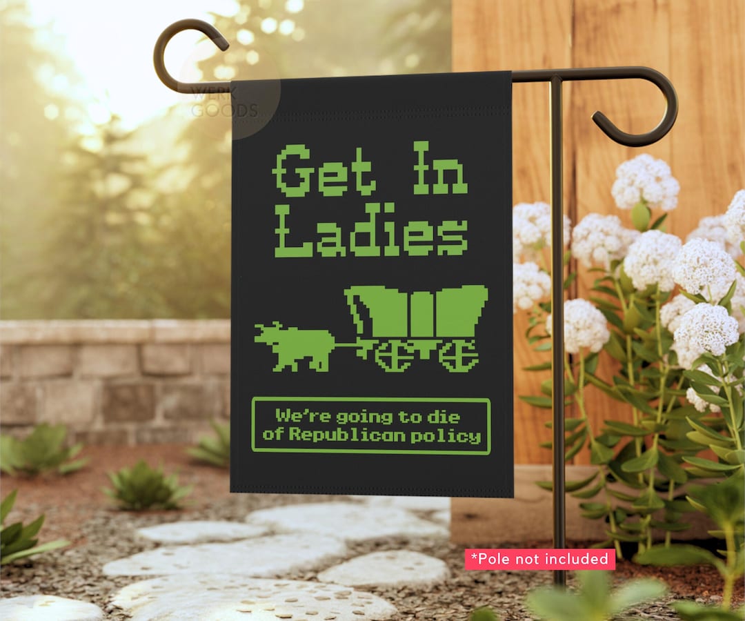 Retro Political Garden Flag: Feminist Liberal Decor - Etsy