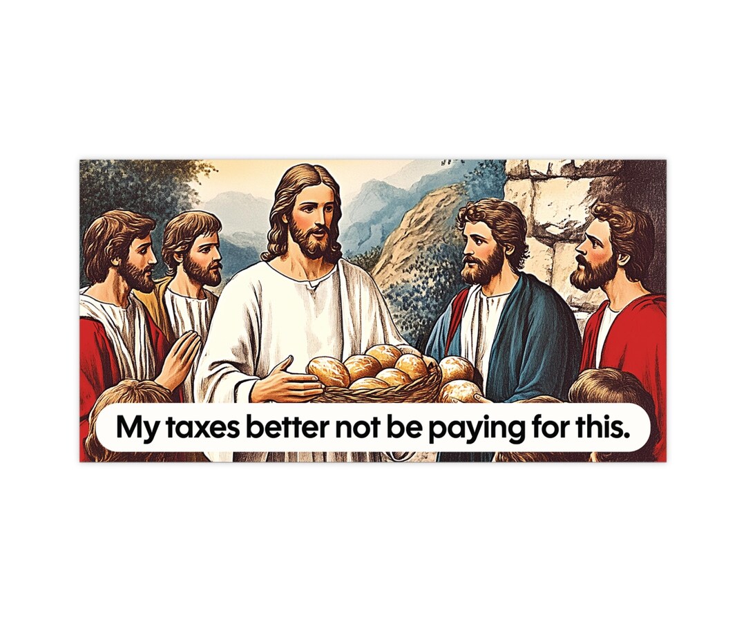 Republican Jesus Bumper Sticker: Sarcastic Leftist Social Justice Vinyl ...