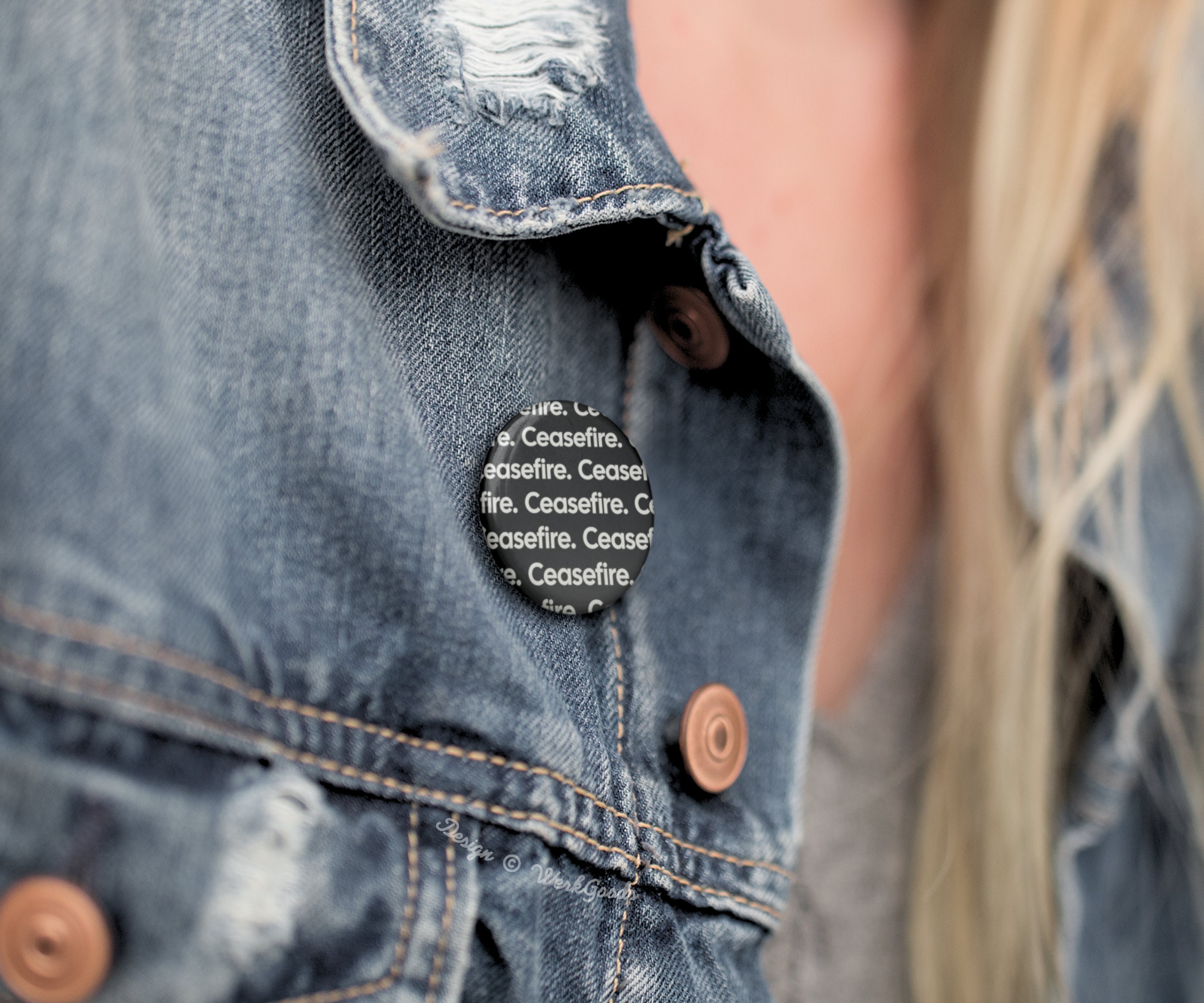 Ceasefire Pin Button, Pro Palestine Pin Badge for a Ceasefire Now in ...