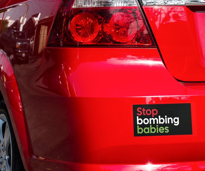 Stop Bombing Babies Vinyl Sticker Decal for Cars Windows - Etsy