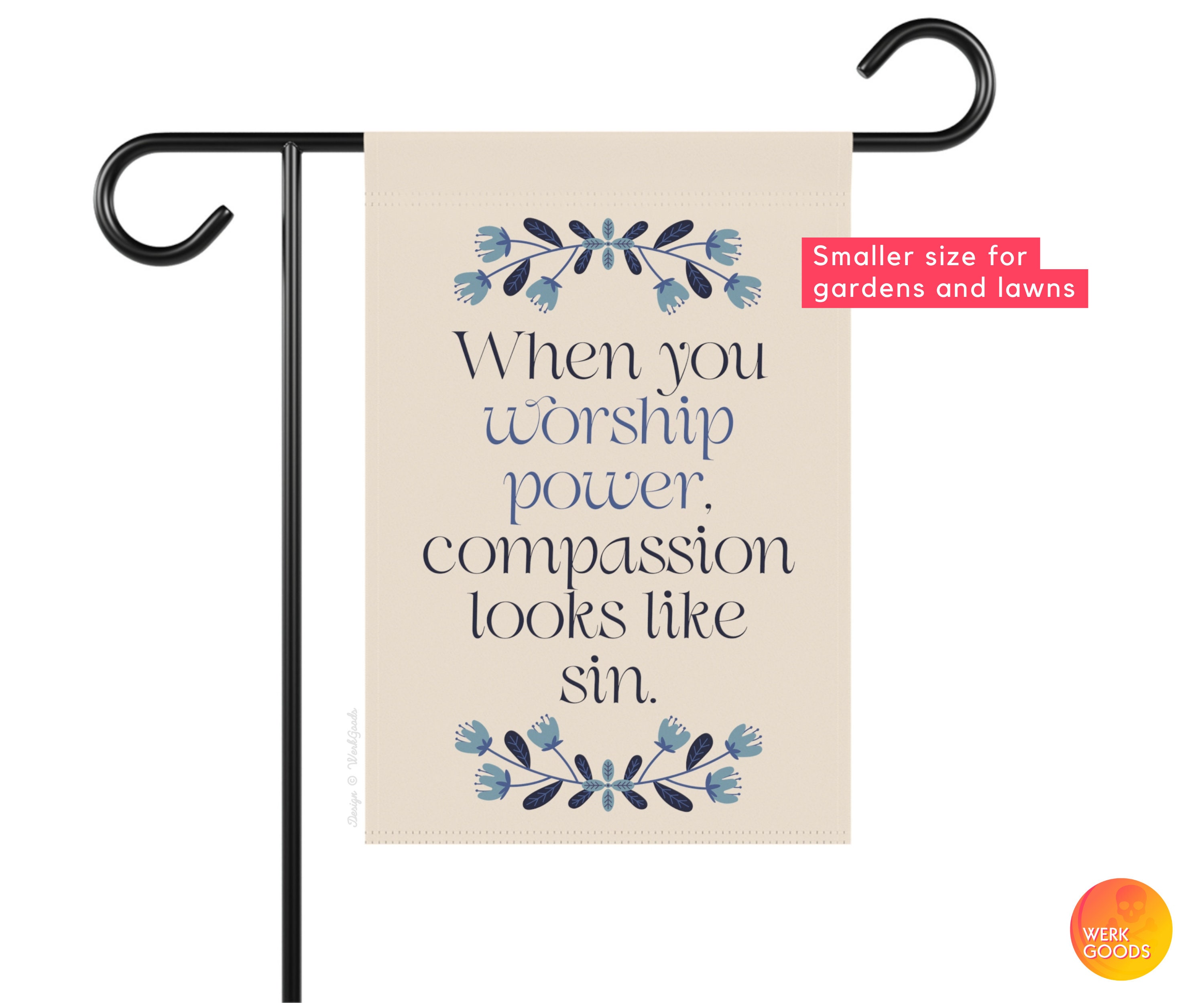 Compassion Garden Flag: Social Justice, Progressive Christian Decor - Etsy
