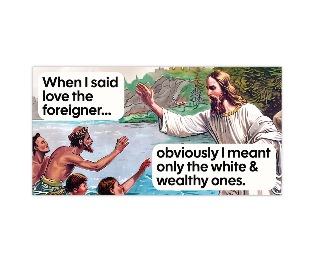 Republican Jesus Bumper Sticker: Sarcastic Anti-trump Vinyl Decal - Etsy