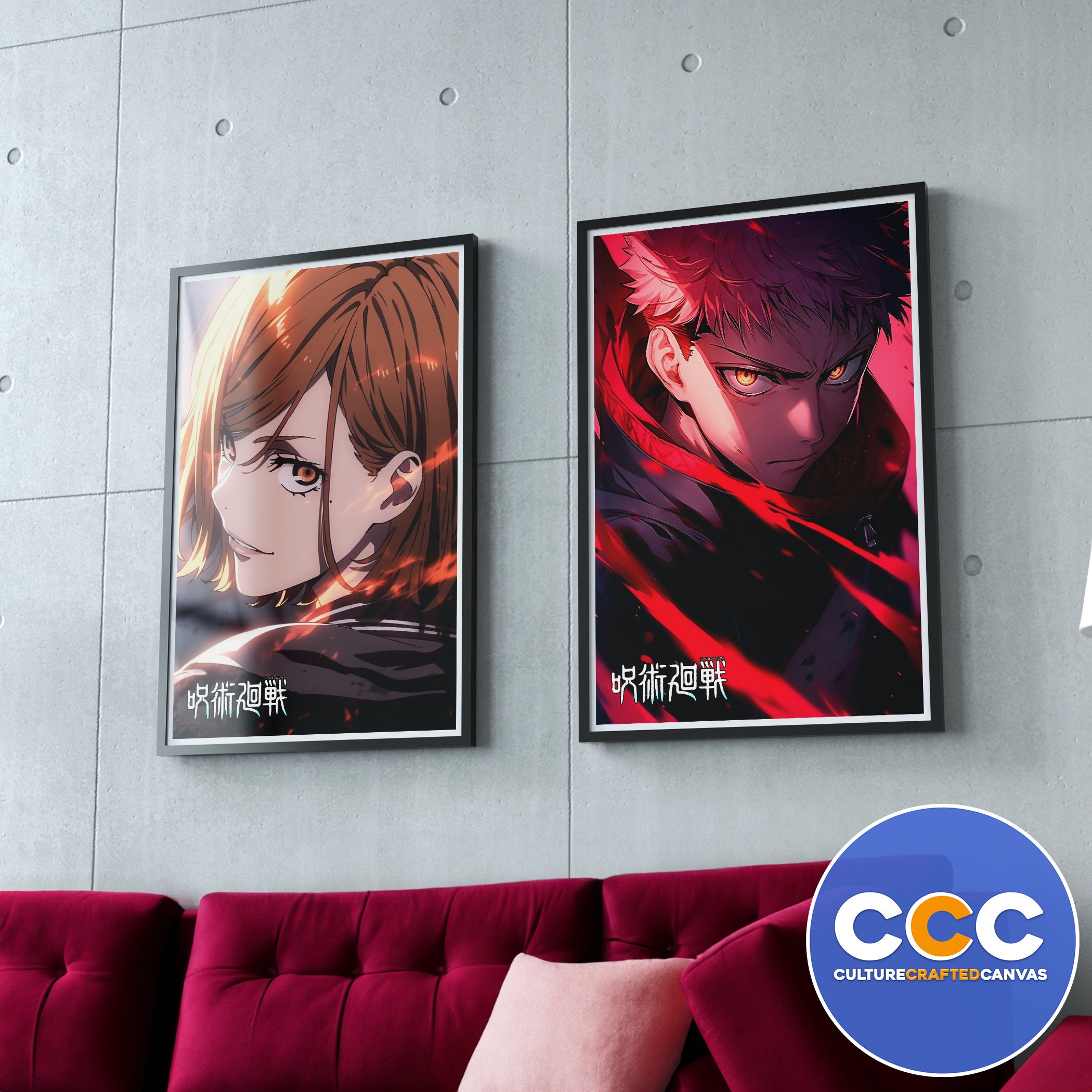 YUJI ITADORI Poster, Jujutsu Kaisen Wall Art, Home Decor, Anime ...