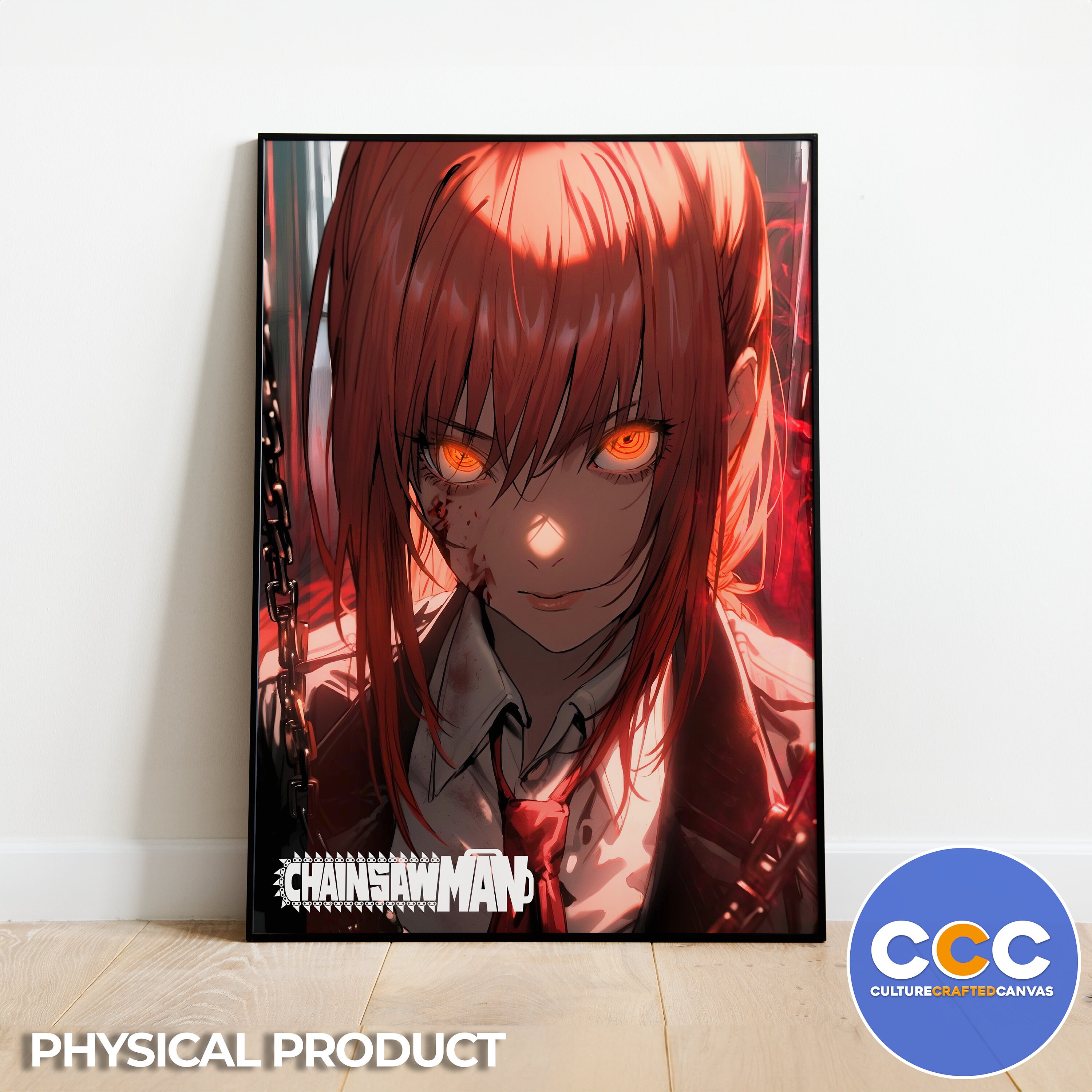 MAKIMA Poster Chainsaw Man Physical Hanging Wall Art Frame - Etsy