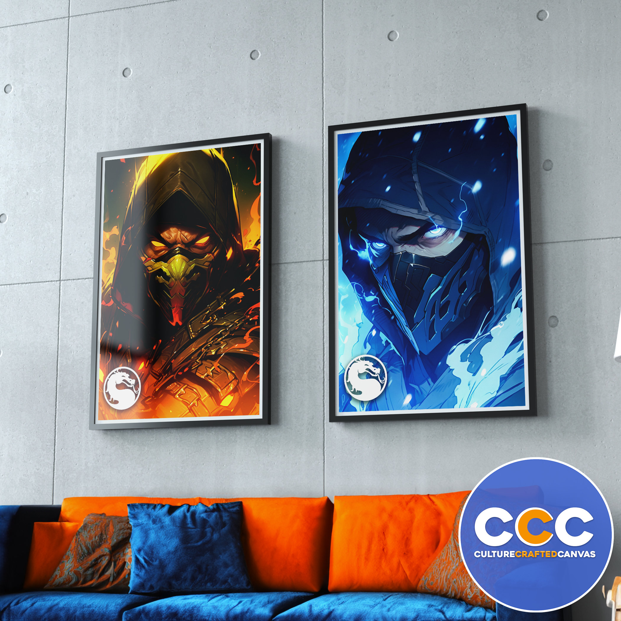 SUB ZERO Poster Mortal Kombat Physical Hanging Wall Art - Etsy