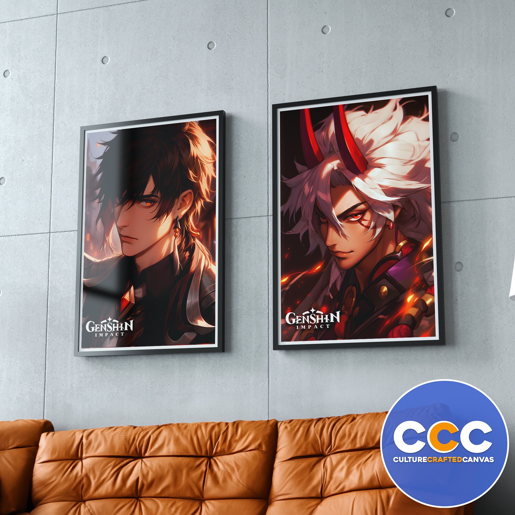 ZHONGLI Poster Genshin Impact Physical Hanging Wall Art Geo - Etsy