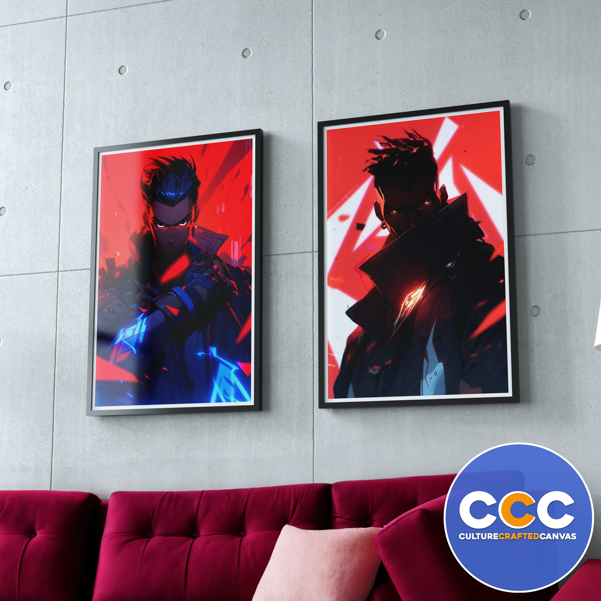 YORU Poster Valorant Physical Hanging Wall Art Frame Home - Etsy