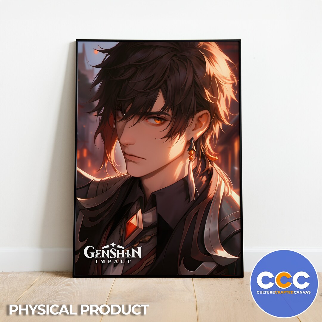 ZHONGLI Poster Genshin Impact Physical Hanging Wall Art Geo - Etsy