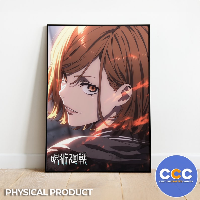 NOBARA KUGISAKI Poster, Jujutsu Kaisen Wall Art, Home Decor, Anime ...