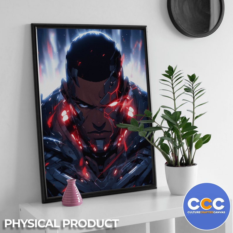 CYBORG Poster, DC Comics Physical Hanging Wall Art, Frame Home Decor ...