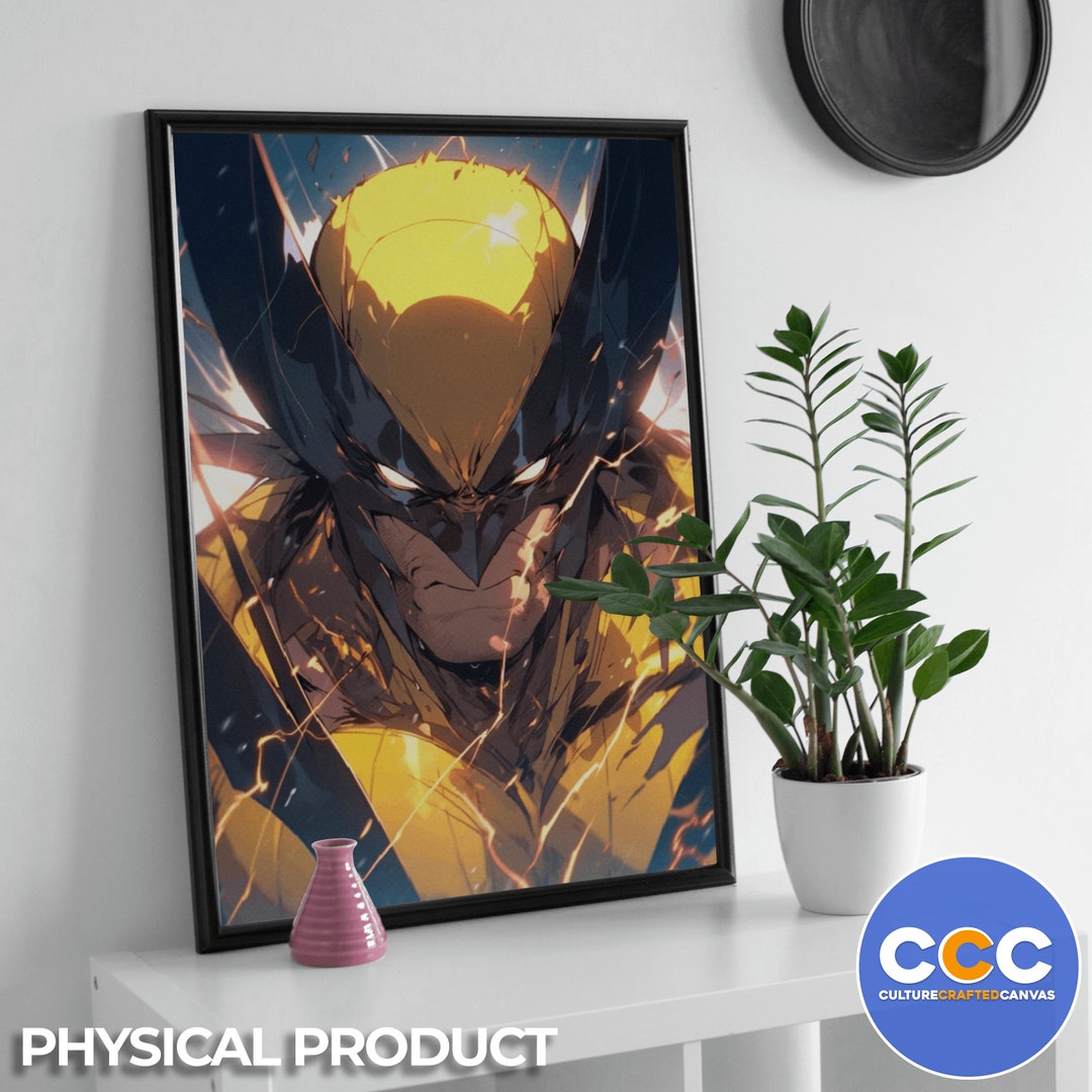 WOLVERINE Poster, Marvel Comics Physical Hanging Wall Art, Frame Home ...