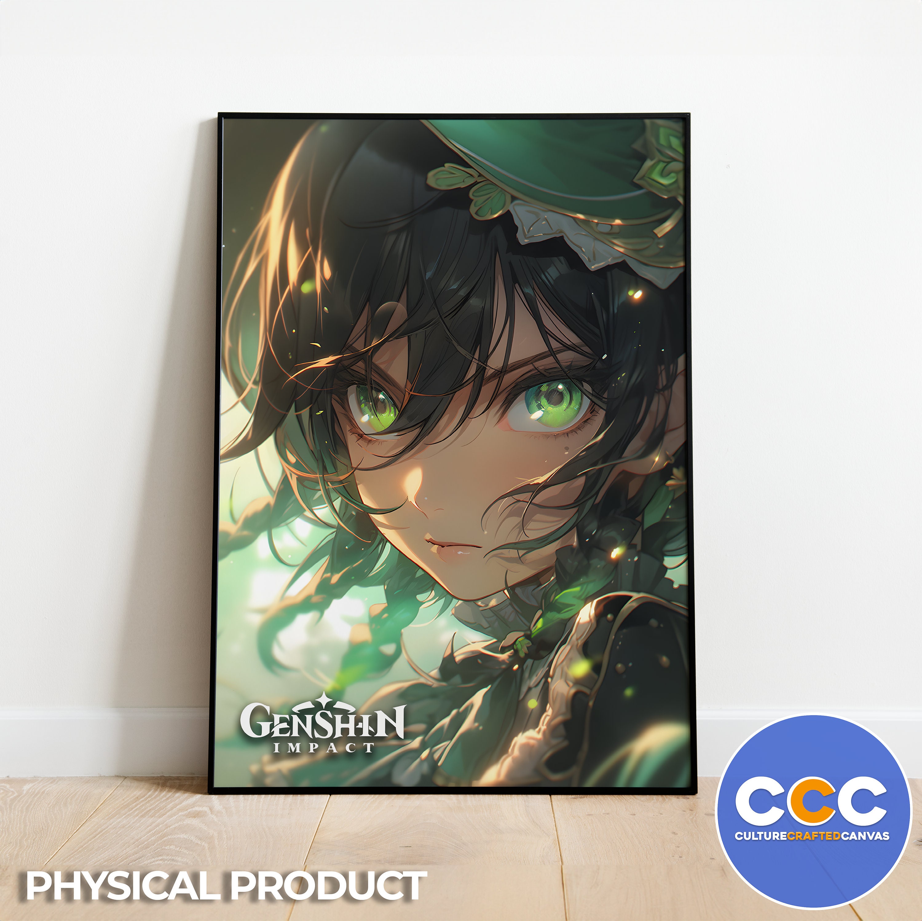 VENTI Poster, Genshin Impact Physical Hanging Wall Art, Frame Home ...