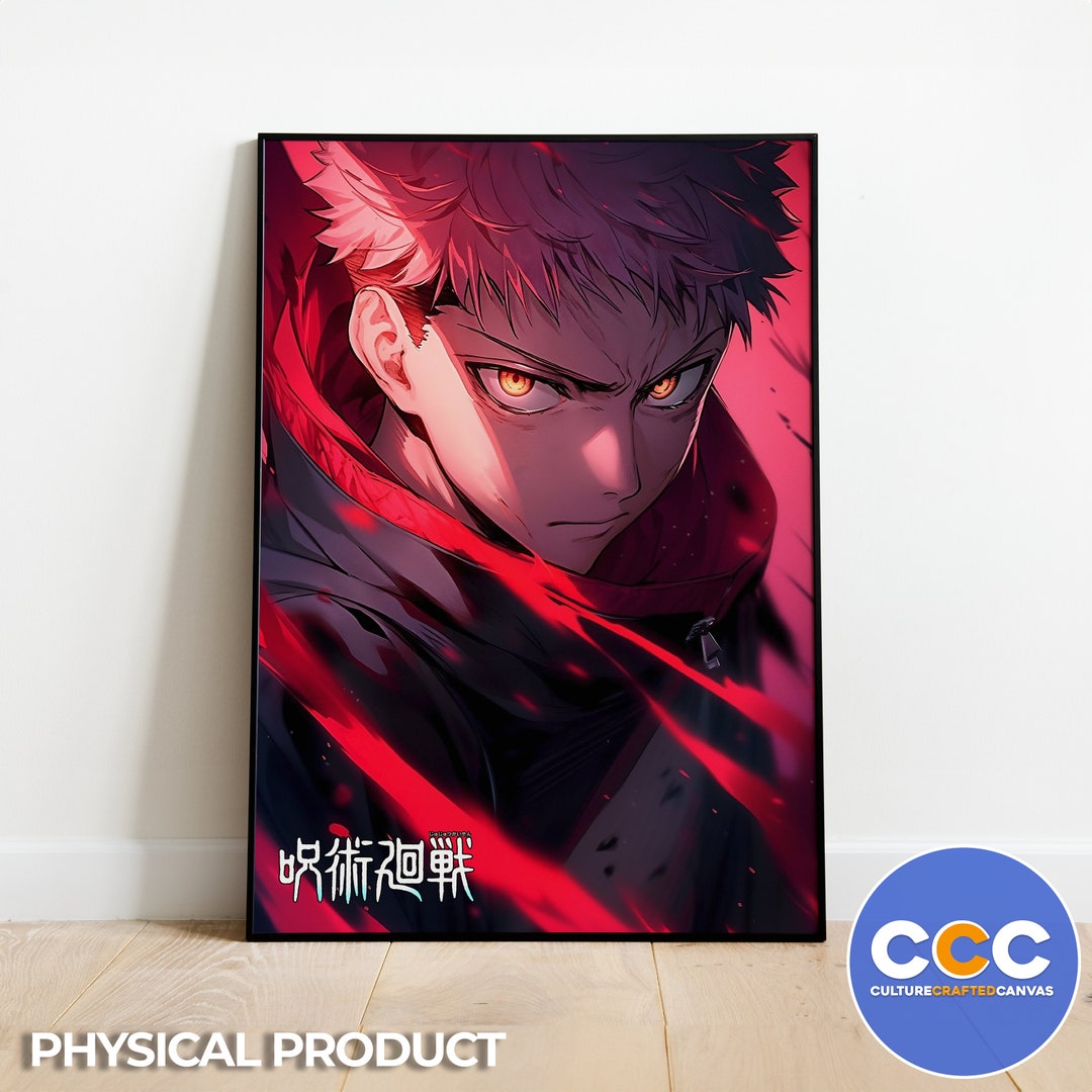 YUJI ITADORI Poster, Jujutsu Kaisen Wall Art, Home Decor, Anime ...