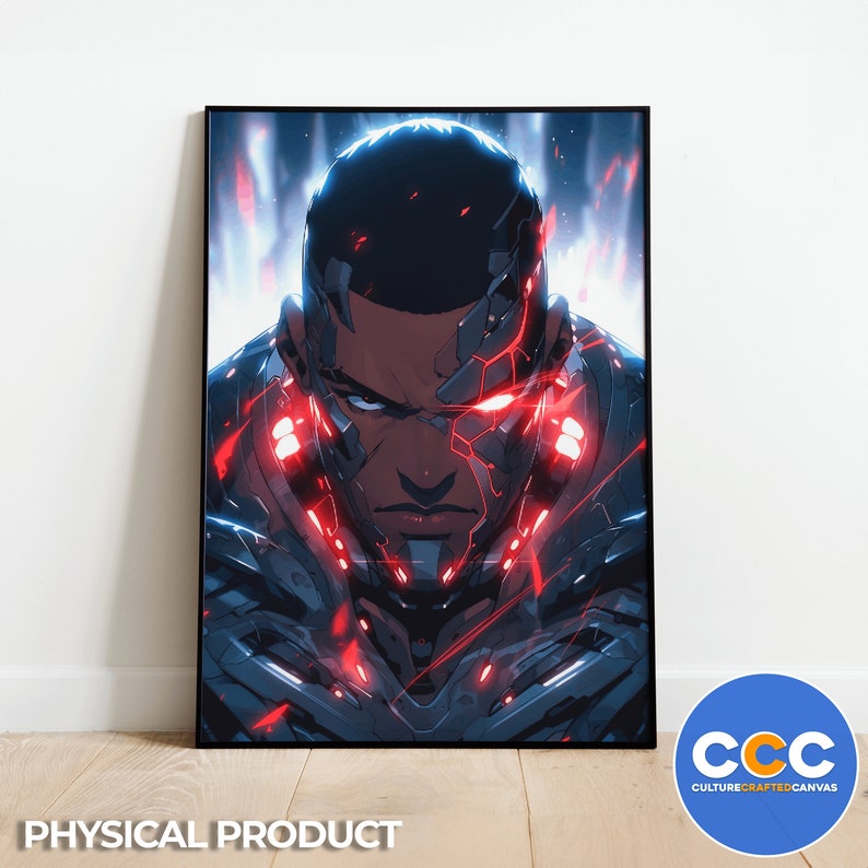 CYBORG Poster, DC Comics Physical Hanging Wall Art, Frame Home Decor ...