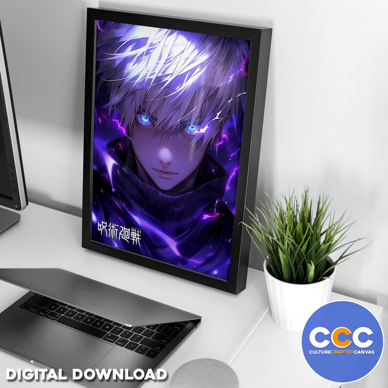 JUJUTSU KAISEN, Gojo Satoru Anime Poster, Anime Wall Art, Anime Room ...