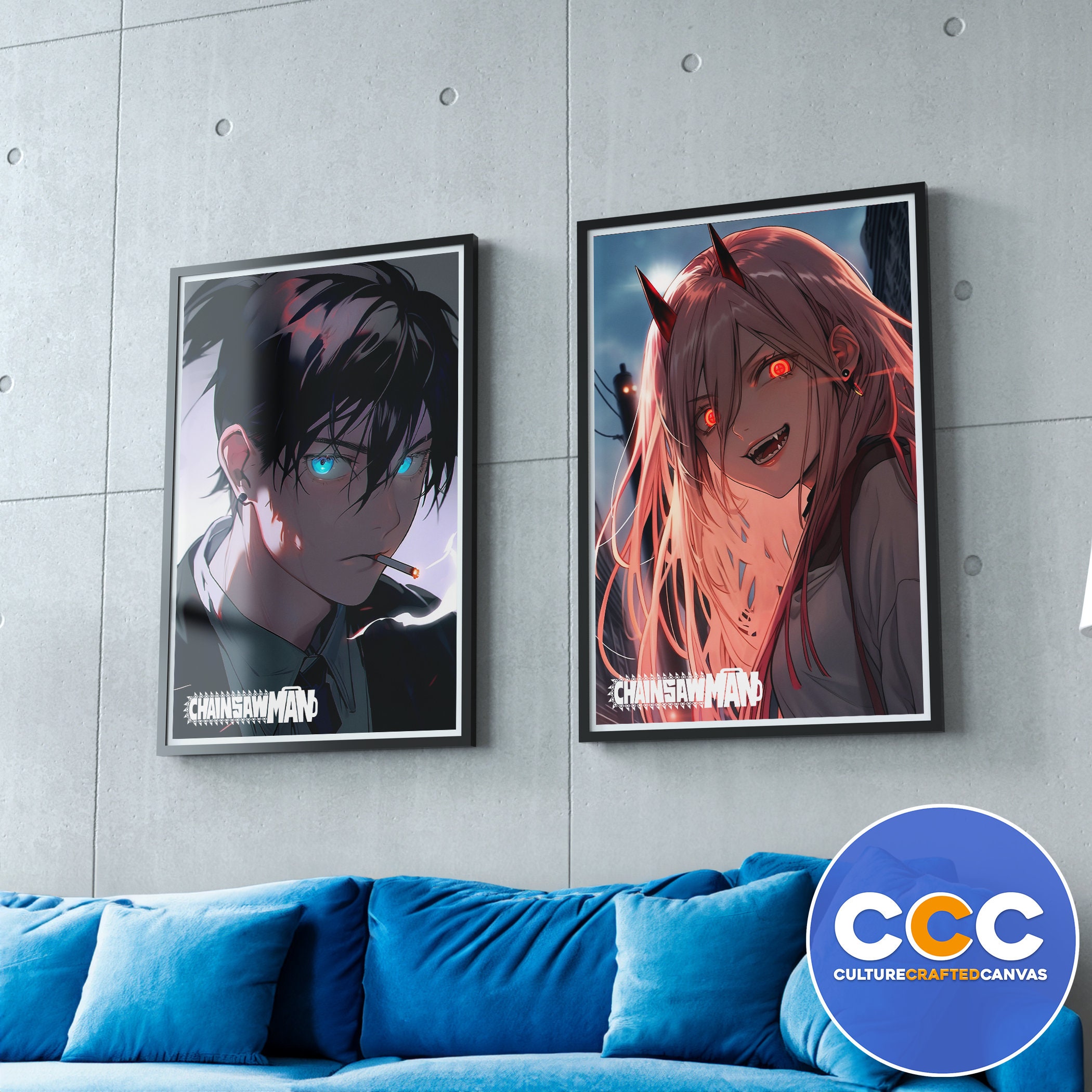AKI Poster Chainsaw Man Physical Hanging Wall Art Frame Home - Etsy