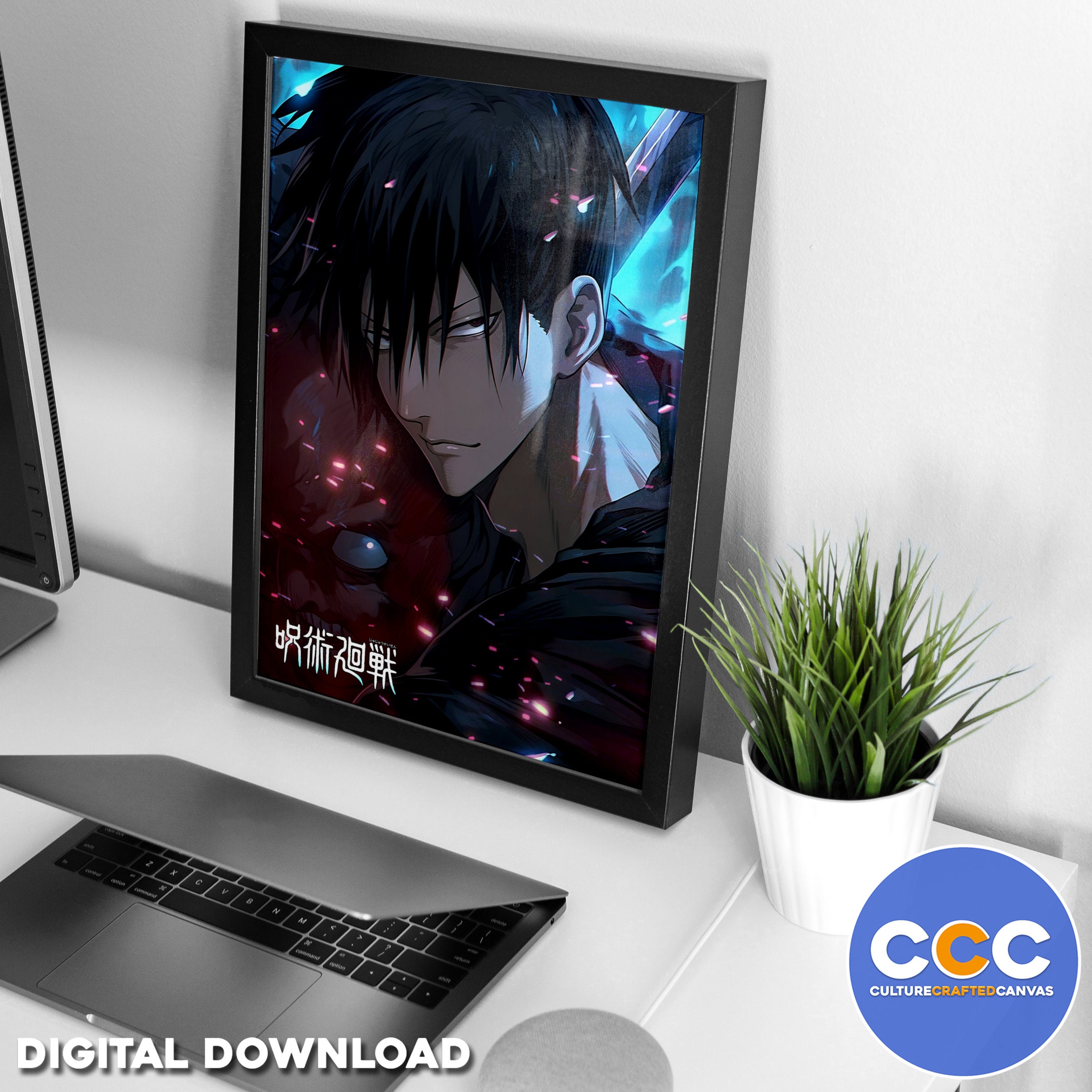 JUJUTSU KAISEN, Toji Fushiguro Anime Poster, Anime Wall Art, Anime Room ...