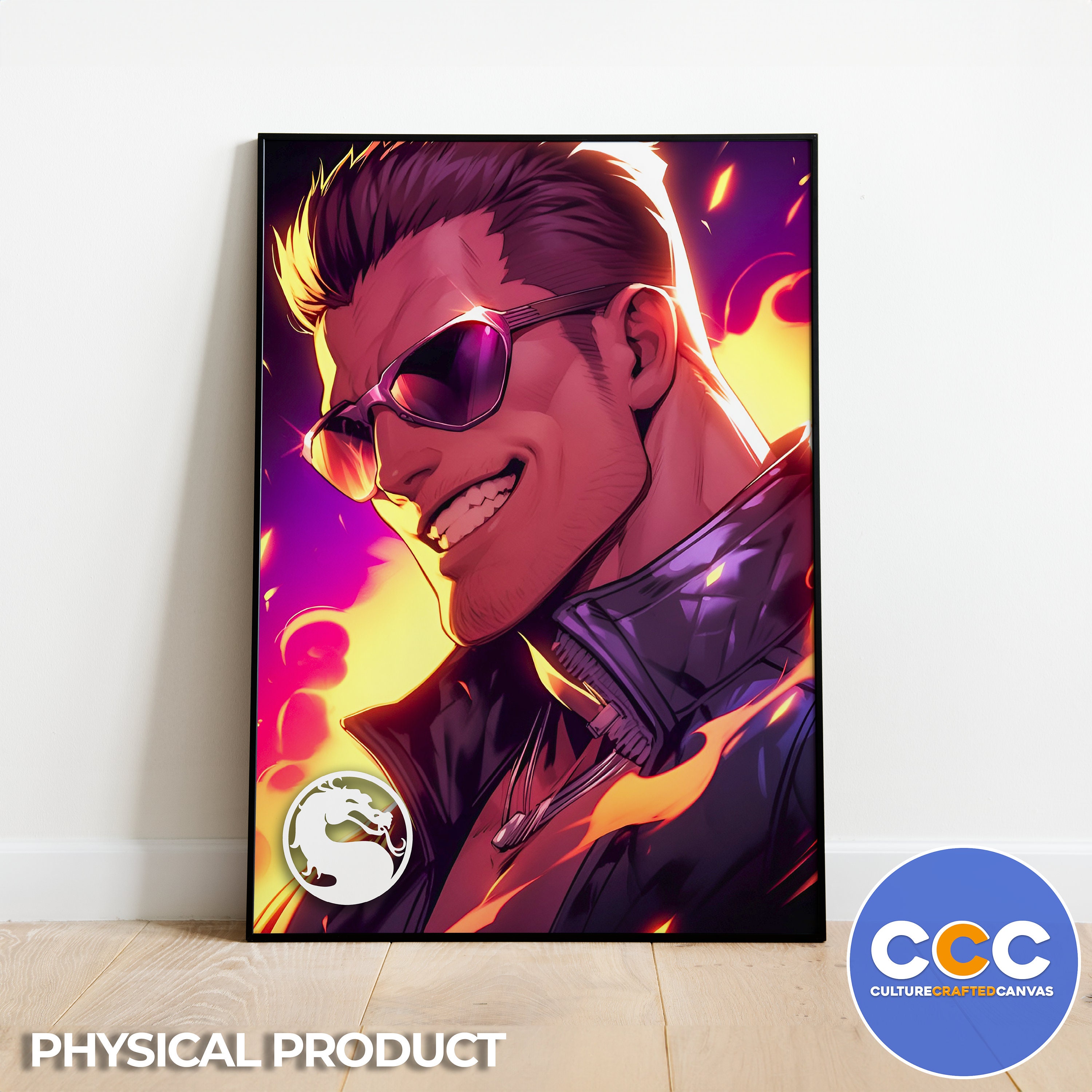 JOHNNY CAGE Poster Mortal Kombat Physical Hanging Wall Art - Etsy