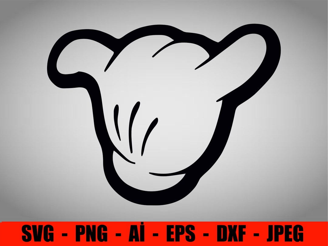 Mickey Mouse Shaka Hand SVG for Craft Machines Cricut Cameo Silhouette ...