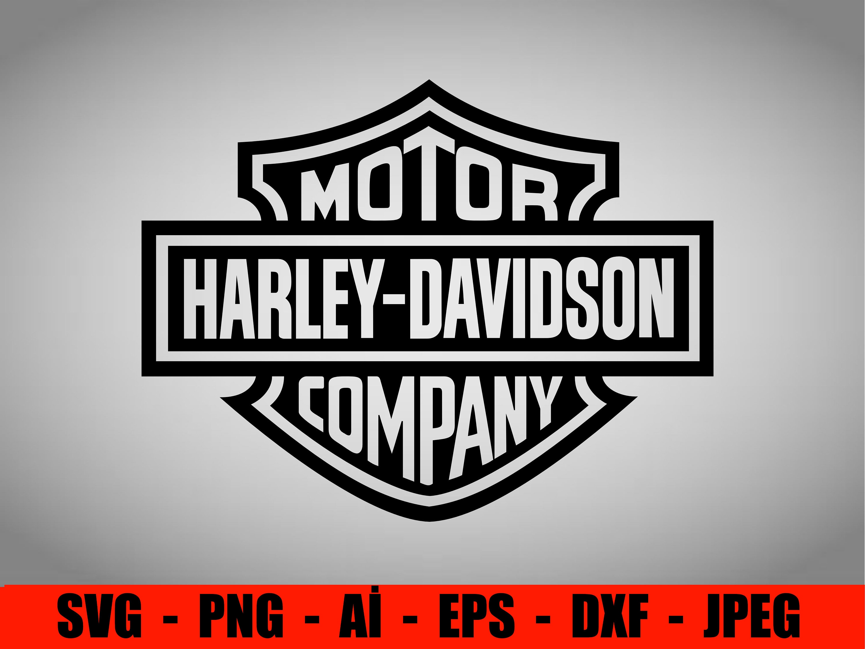 Harley Logo Bar and Shield Outline Svg Cut File - Etsy Australia