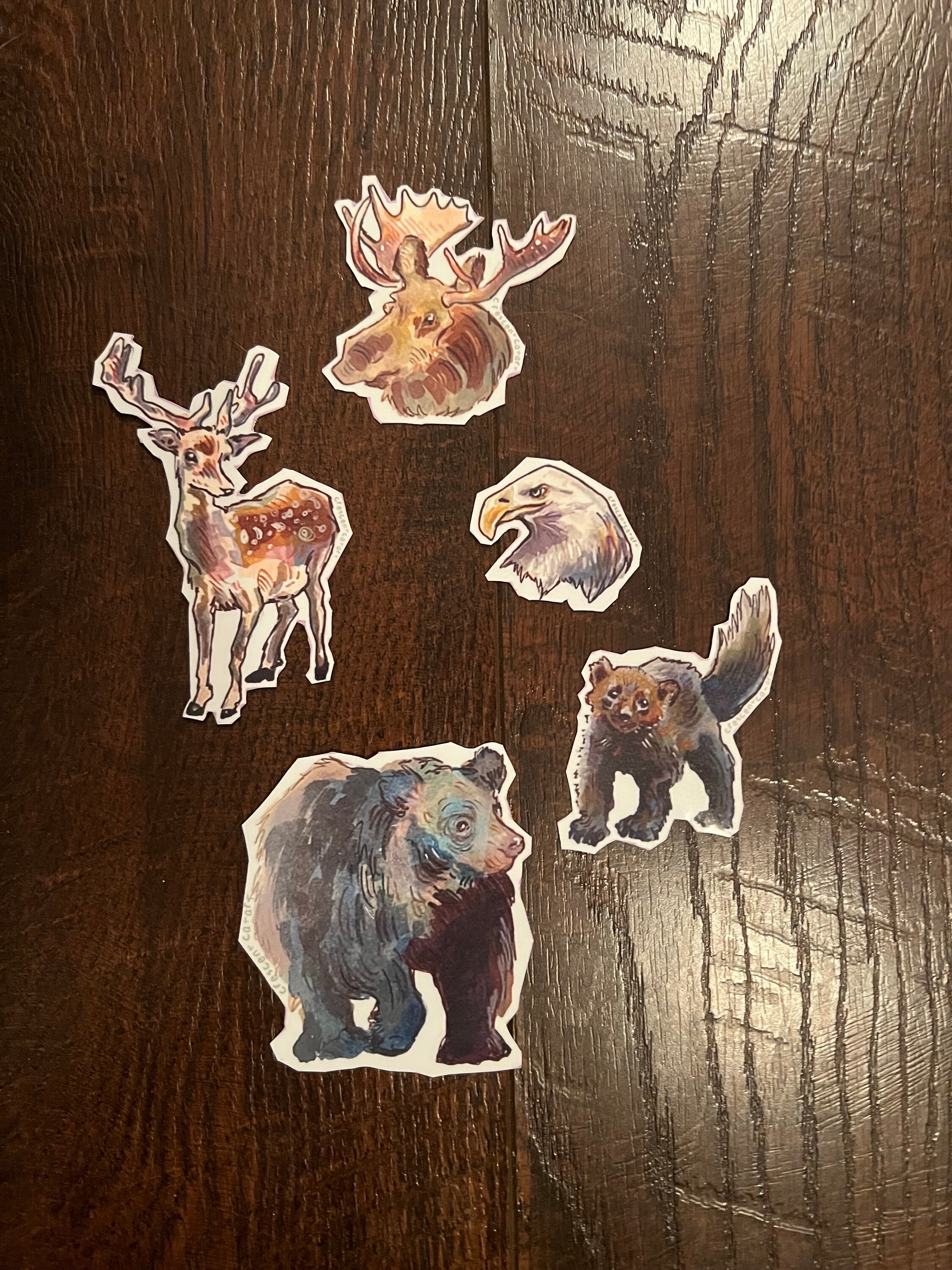 Michigan Animals Sticker Pack - Etsy