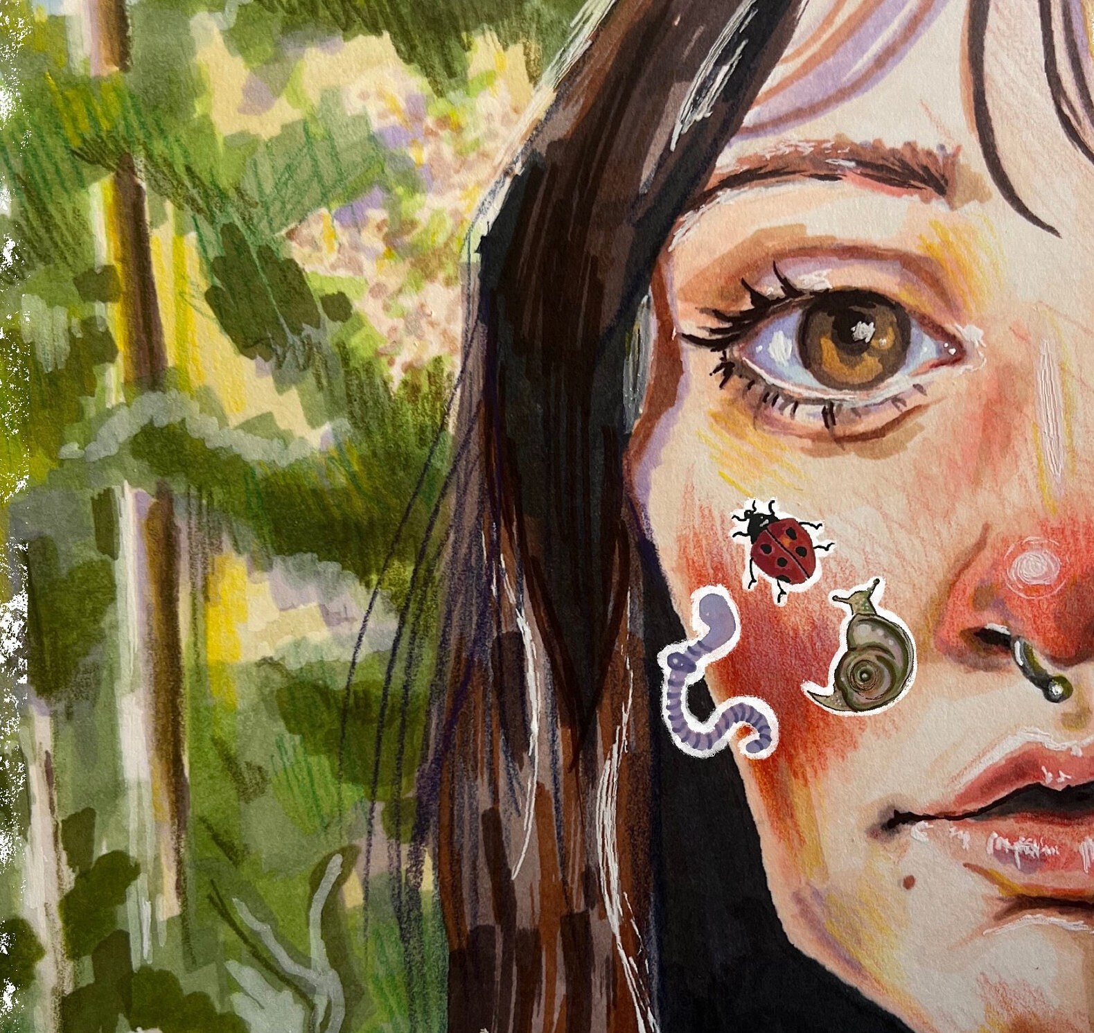 Bug Girl Art Print - Etsy