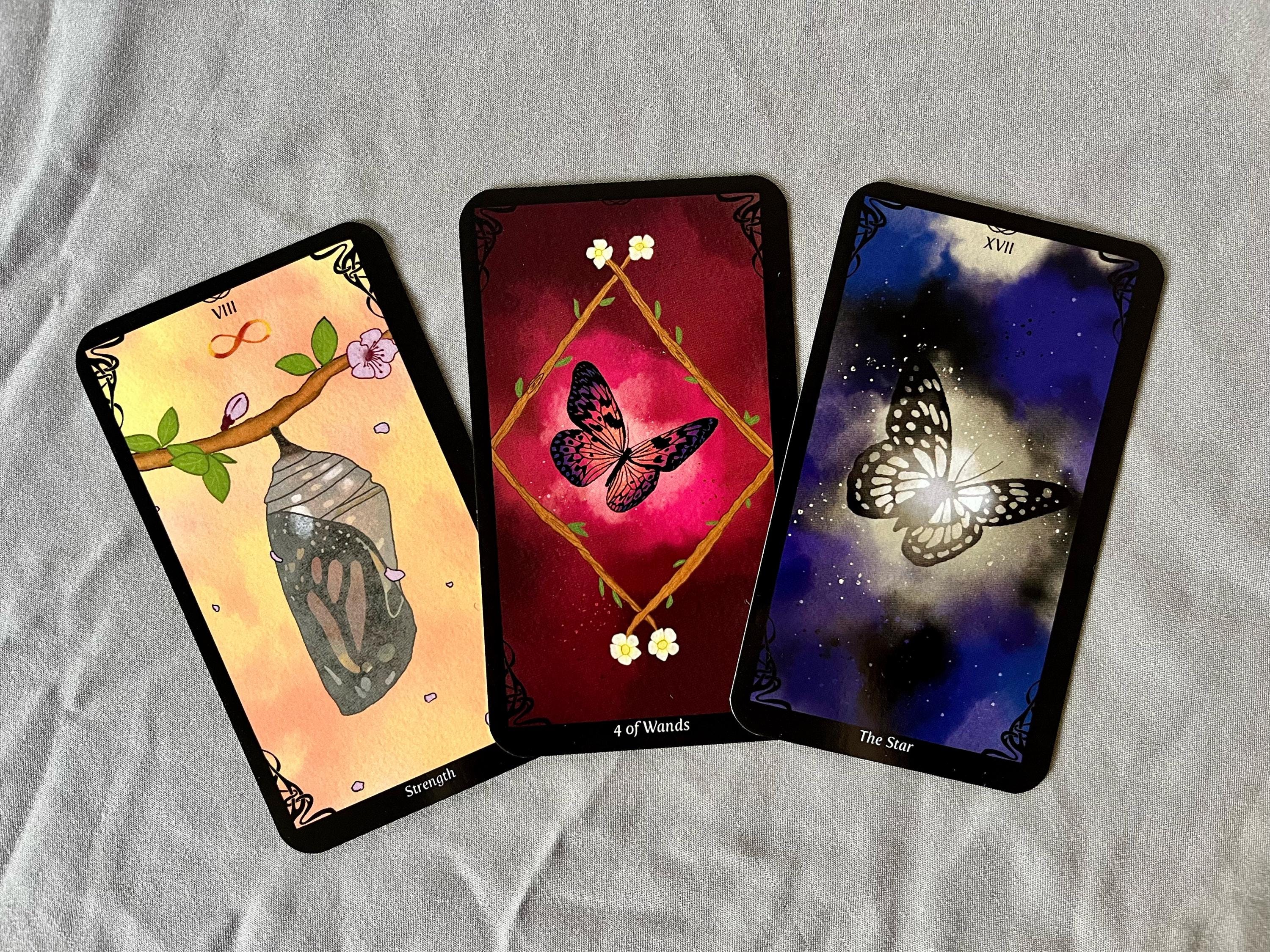 Butterfly Tarot Deck | Indie Aesthetic Tarot Cards for Beginners and ...