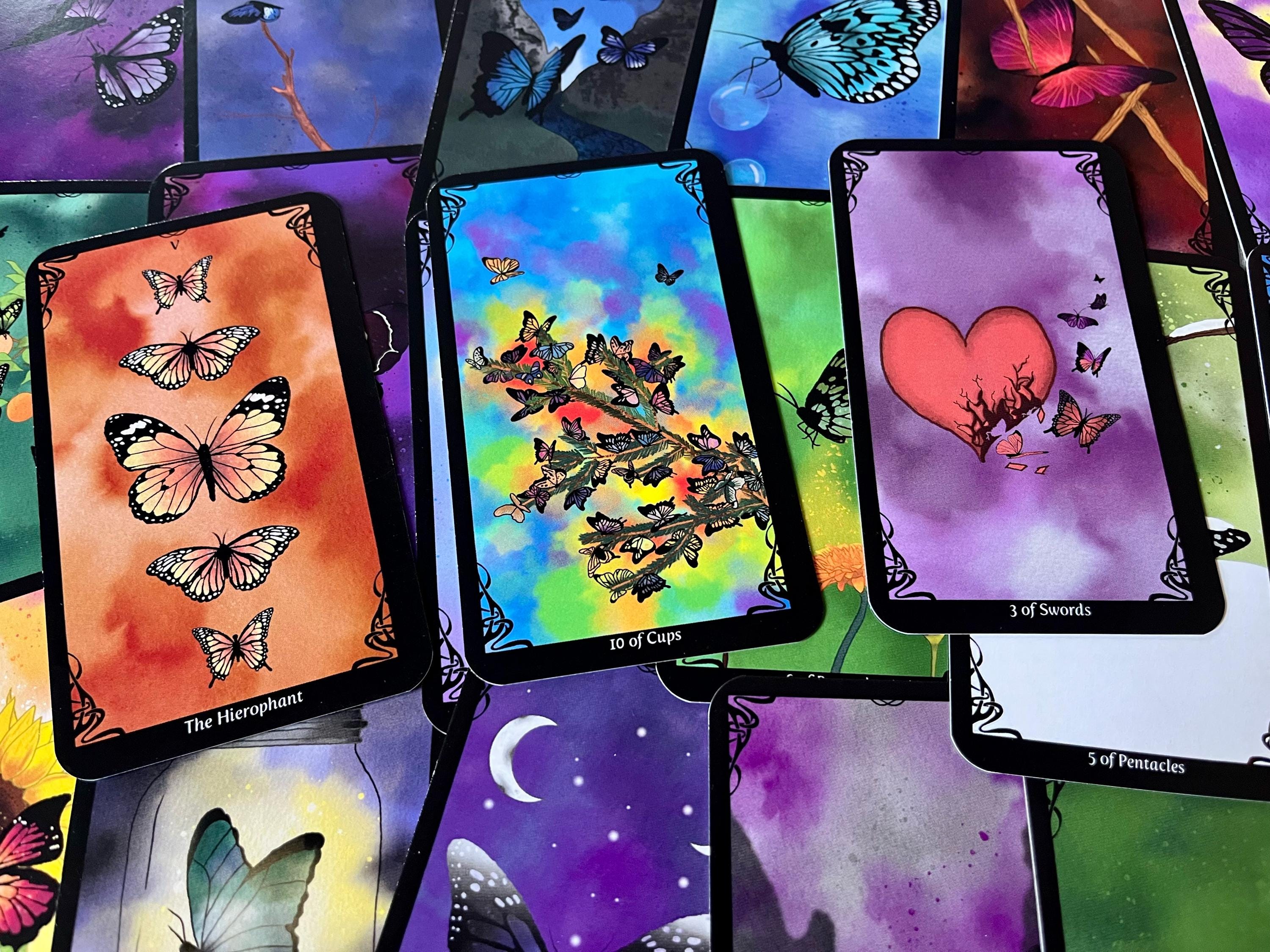 Butterfly Tarot Deck | Indie Aesthetic Tarot Cards for Beginners and ...