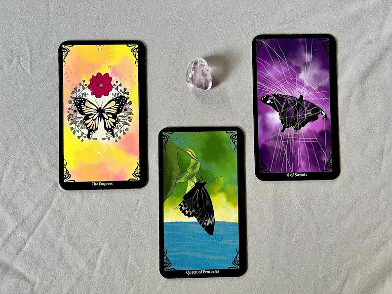 Butterfly Tarot Deck | Indie Aesthetic Tarot Cards for Beginners and ...