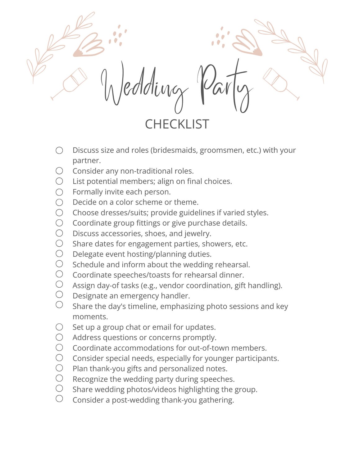 Wedding Checklist Bundle Template, Wedding Planning Checklist, Wedding ...