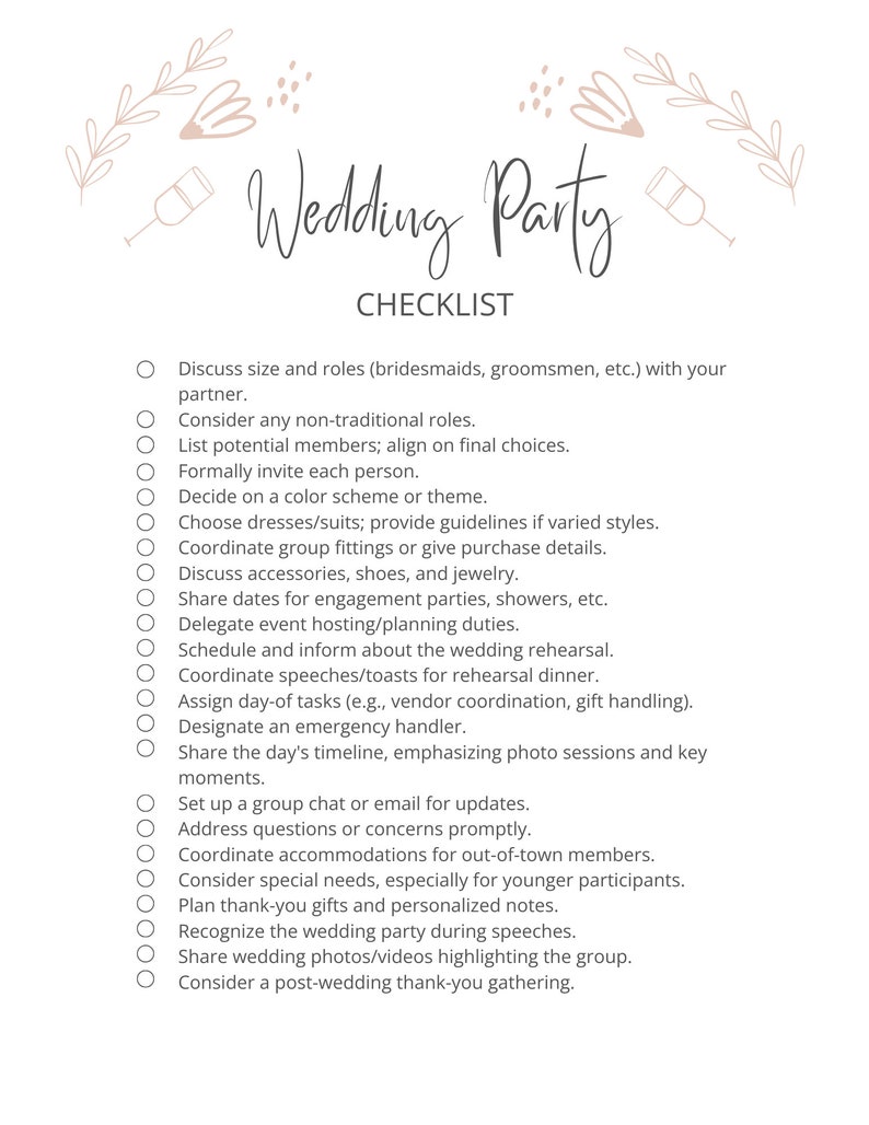 Wedding Checklist Bundle Template, Wedding Planning Checklist, Wedding ...