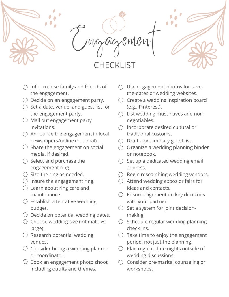 Wedding Checklist Bundle Template, Wedding Planning Checklist, Wedding ...