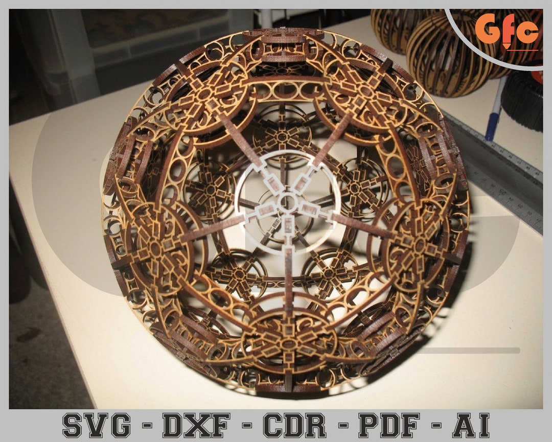 Sphere Decorative 3mm Ball Laser Cut File 3D Ball Puzzle - Etsy Australia