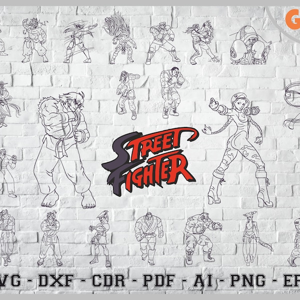 Street Fighter Svg - Etsy