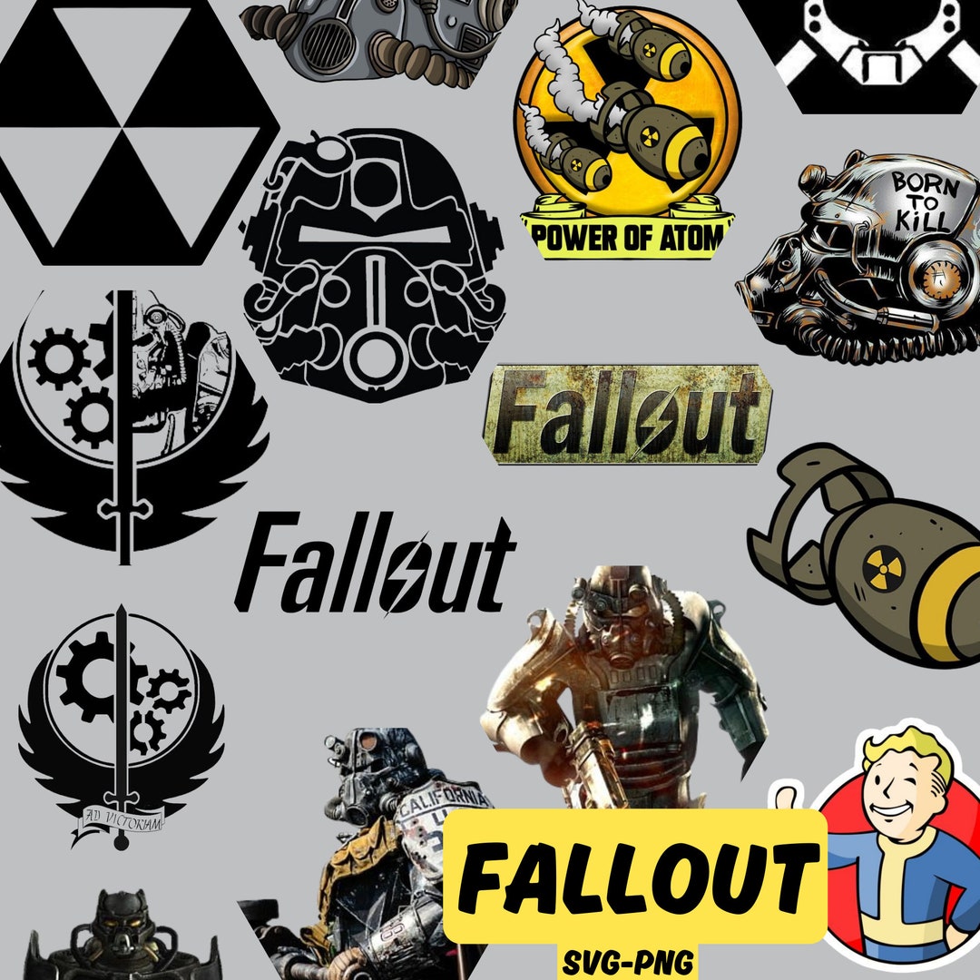 Fallout Designs Fallout Svg, Gaming Files SVG, Power Armor, Vault Boy ...