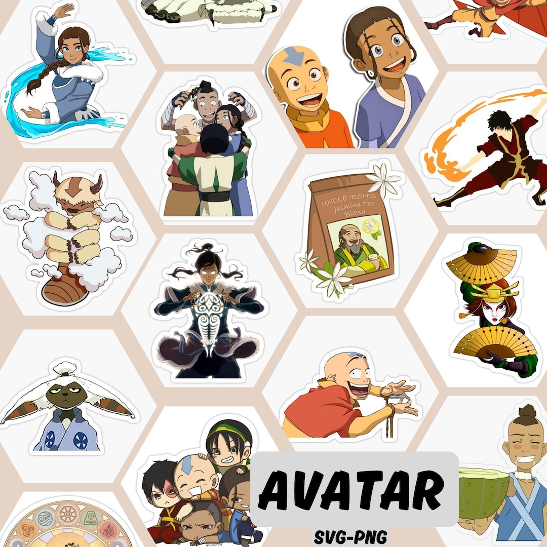 Designs Avatar SVG Bundle, Gift Svg Png, Anime SVG, Vacay Mode Png ...