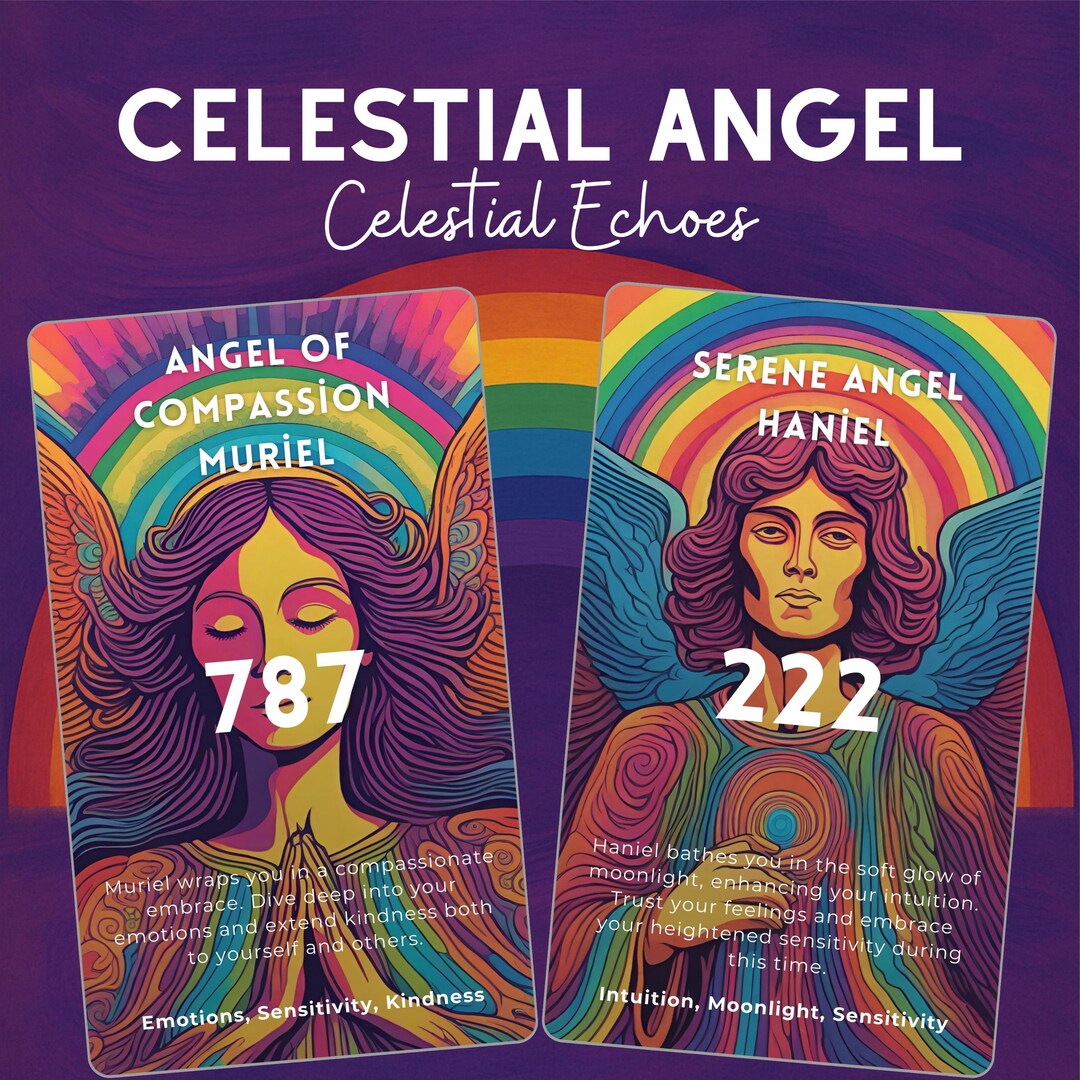 78 Celestial Angel Numbers Oracle Deck Multi-cultural Divine Feminine ...
