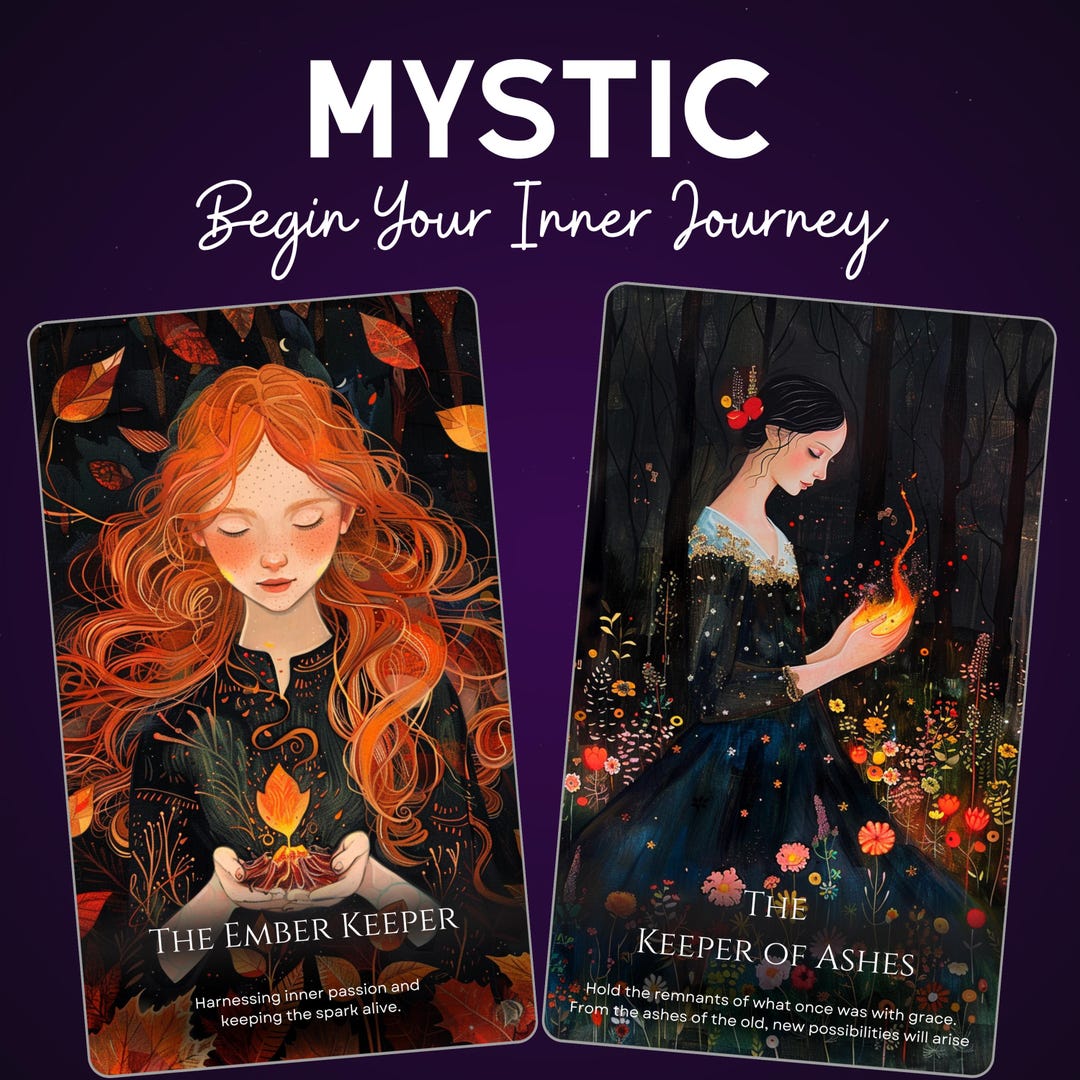 Mystic Oracle Tarot Deck – 78-card - Guidance for Beginners - Etsy