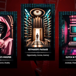 Matrix-inspired Oracle Cards - 78 Card Deck and Digital Guide - Etsy