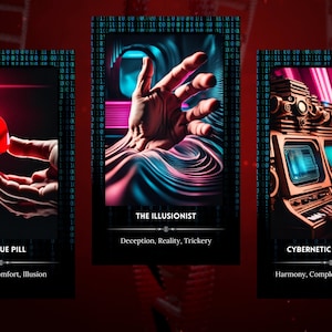 Matrix-inspired Oracle Cards - 78 Card Deck and Digital Guide - Etsy