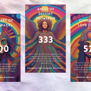 78 Celestial Angel Numbers Oracle Deck Multi-cultural Divine Feminine ...