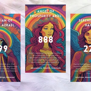 78 Celestial Angel Numbers Oracle Deck Multi-cultural Divine Feminine ...