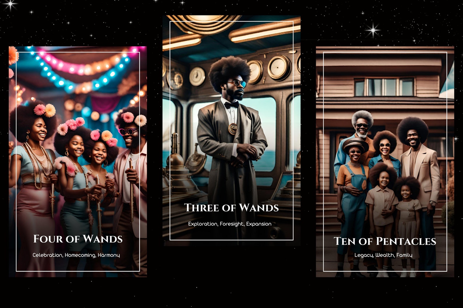 Black Heritage Tarot 78 Cards, Authentic Afro-centric Imagery, Major ...