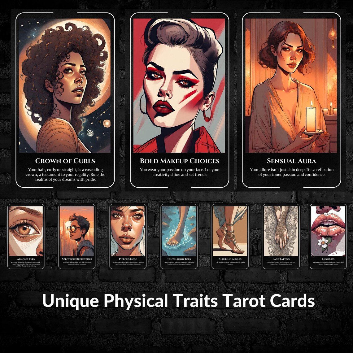 Physical Traits Tarot Deck – 70-card Character Insight & Self-image ...