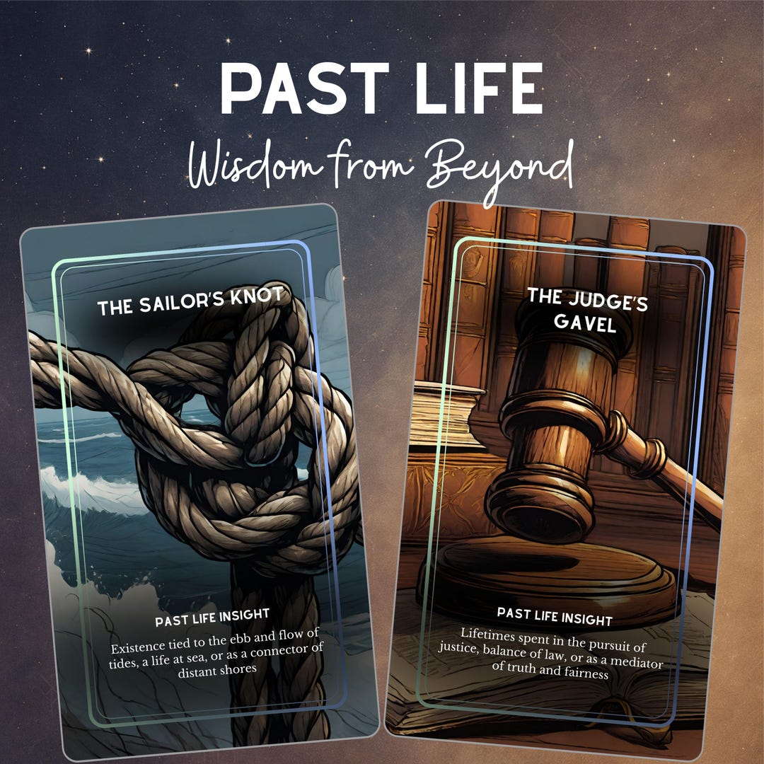 Eternal Echoes Past Life Oracle | 78-card Reincarnation Deck for Karmic ...