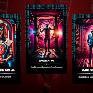 Matrix-inspired Oracle Cards - 78 Card Deck and Digital Guide - Etsy