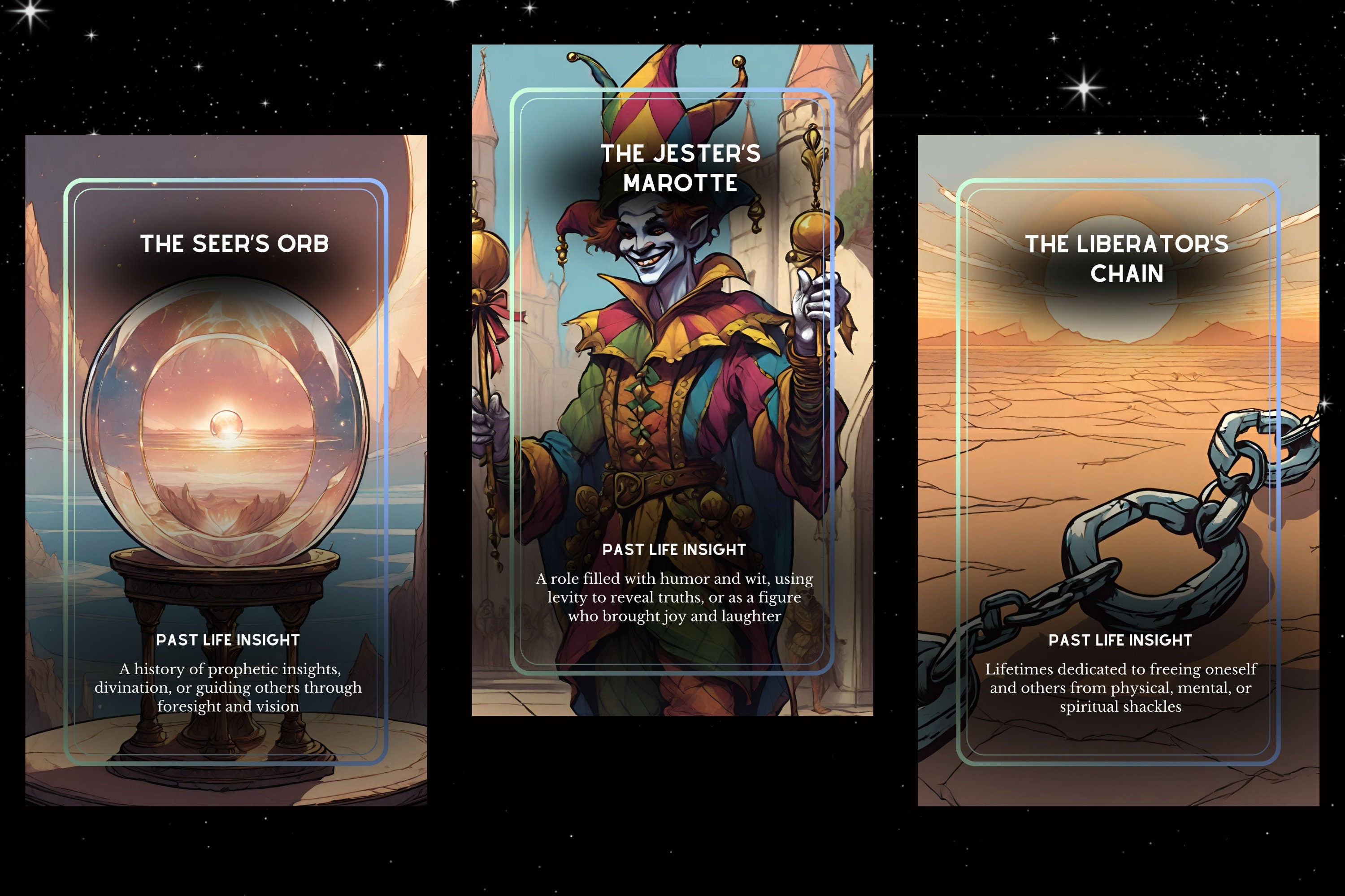 Eternal Echoes Past Life Oracle | 78-card Reincarnation Deck for Karmic ...